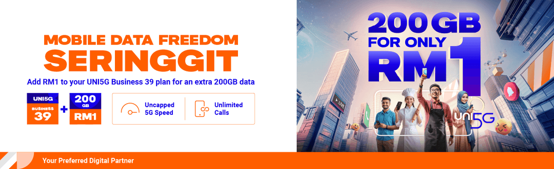 UNI5G Business | Mobile Prepaid Plans | Unifi Business