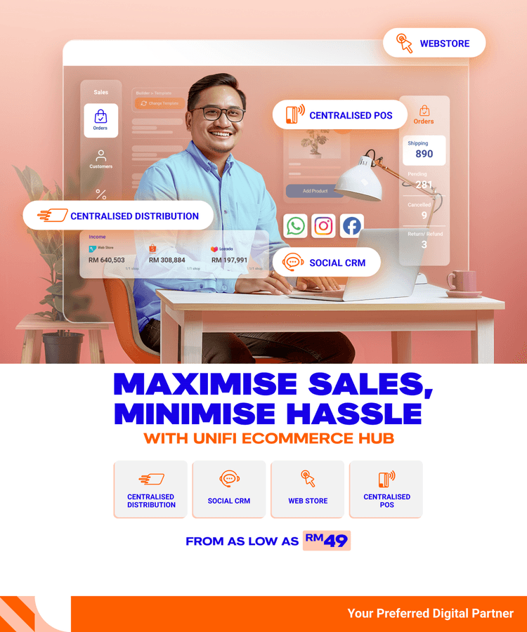Unifi E-Commerce Hub | All-In One Platform | Unifi Business