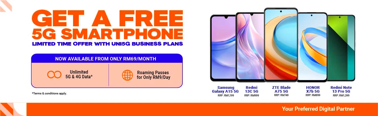 UNI5G Business | Mobile Prepaid Plans | Unifi Business
