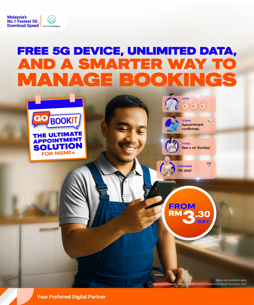 UNI5G Business | Unifi Business | Go Bookit
