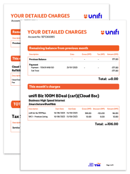 Single Bill | Unifi Business